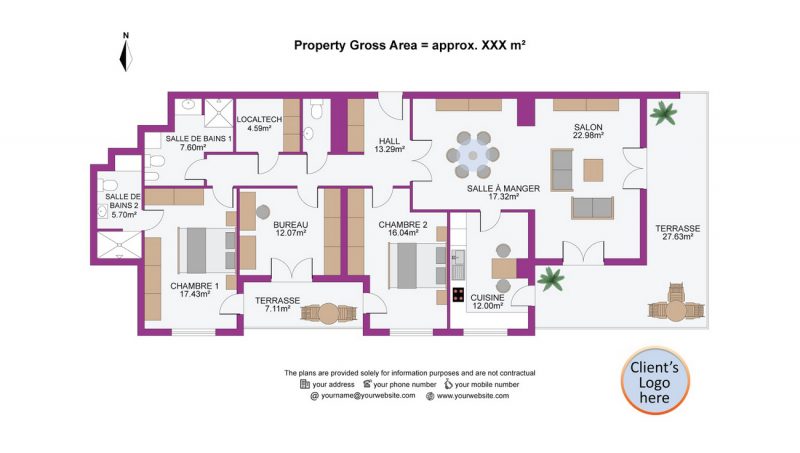 2D Floor Plan – Commercial Real Estate - Plan It All