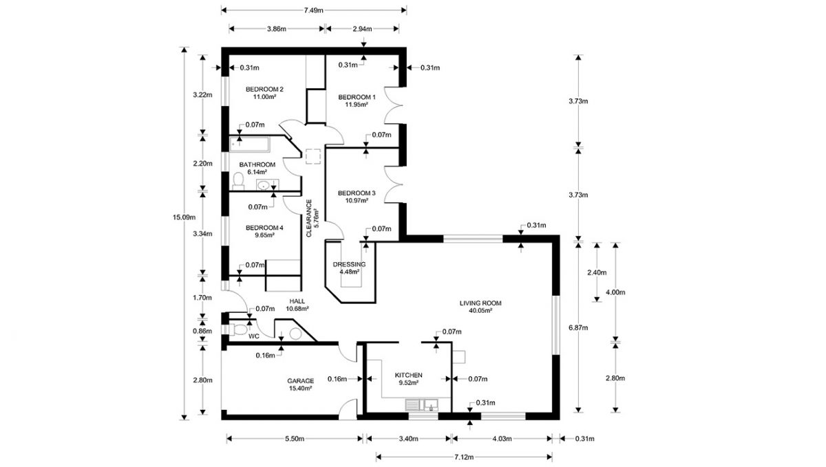 2D Floor Plan - Plan It All