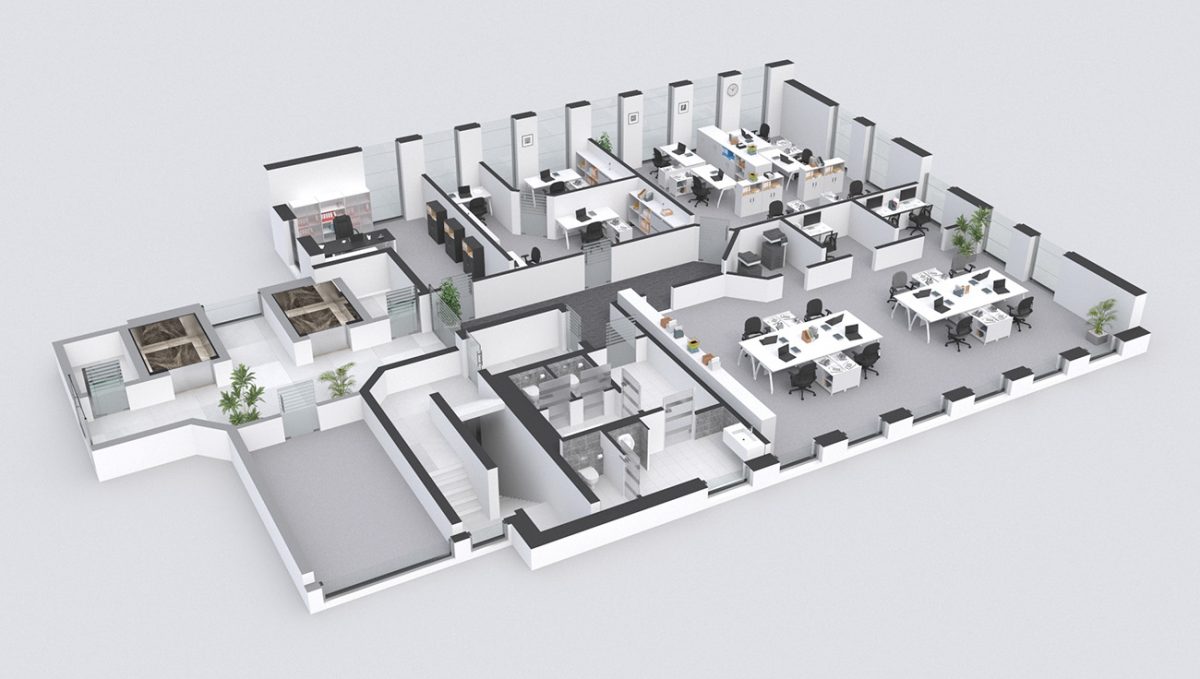 3D Floor Plans - Commercial Real Estate - Plan It All
