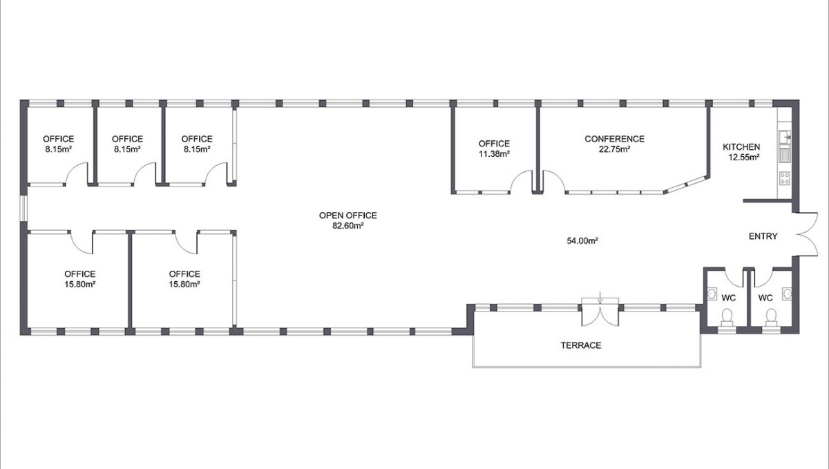 2D Floor Plan – Commercial Real Estate - Plan It All