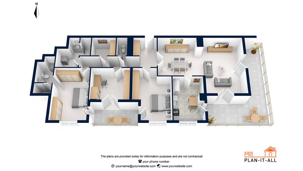 3D Floor Plans - Commercial Real Estate - Plan It All