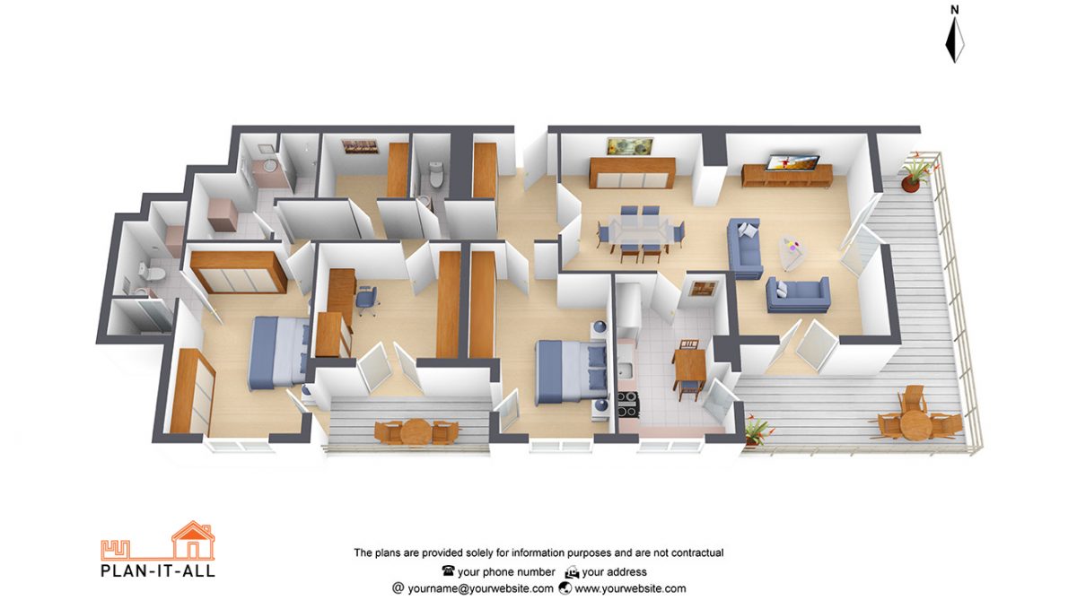 3D Floor Plans - Commercial Real Estate - Plan It All